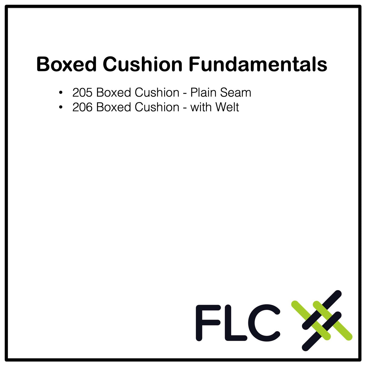 Boxed Cushion Fundamentals | FLC – Workroom Marketplace