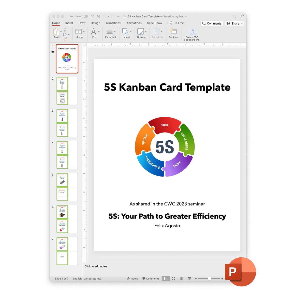 5S Kanban Card Template – Workroom Marketplace