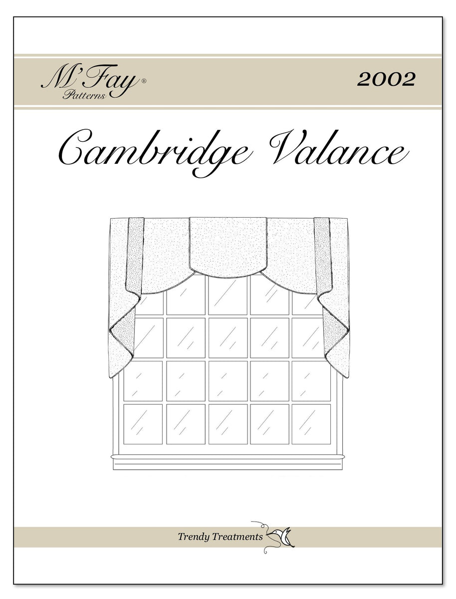 Cambridge Valance | M'Fay Patterns – Workroom Marketplace