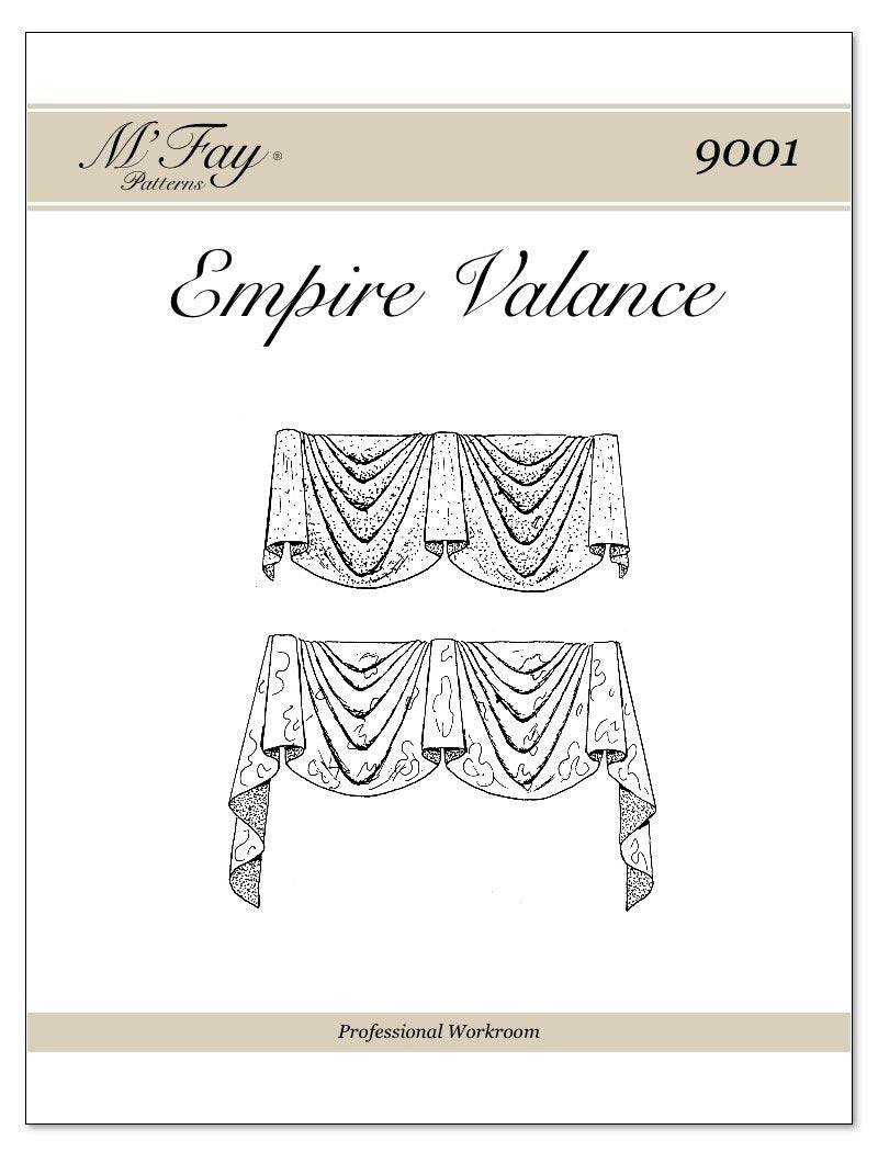 Empire Valance | M'Fay Patterns – Workroom Marketplace