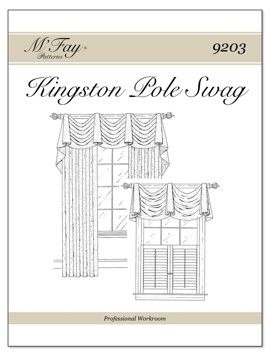 Kingston Pole Swag | M'Fay Patterns – Workroom Marketplace