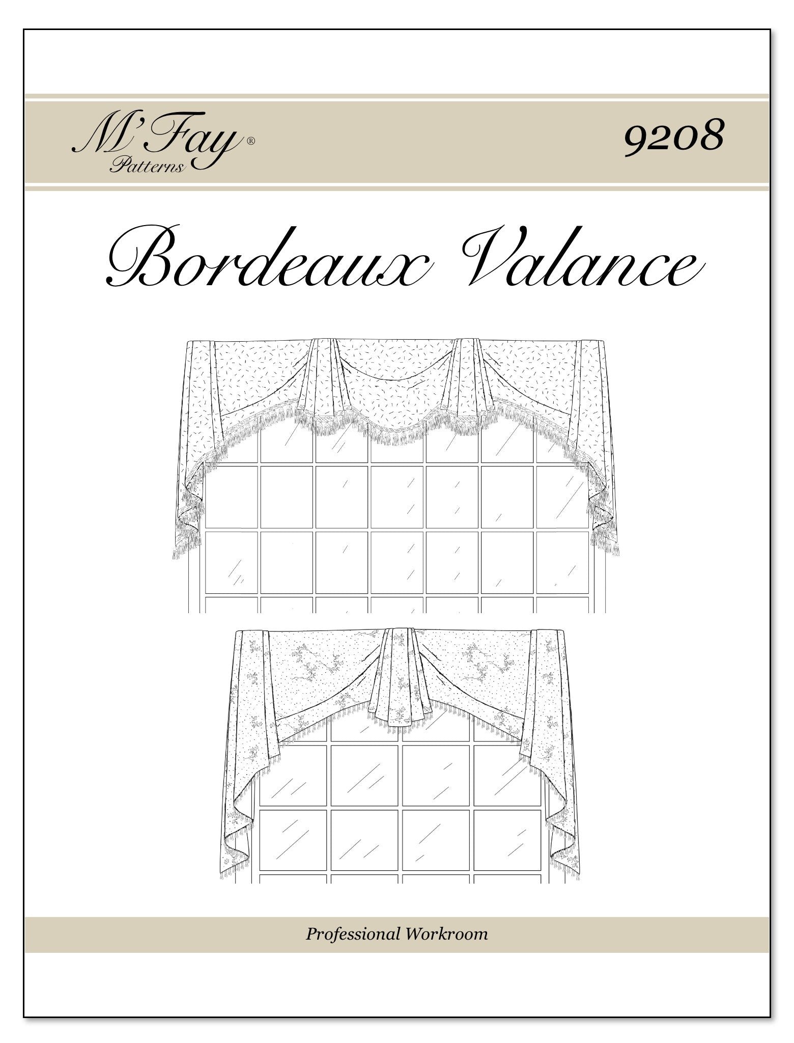 Bordeaux Valance | M'Fay Patterns – Workroom Marketplace