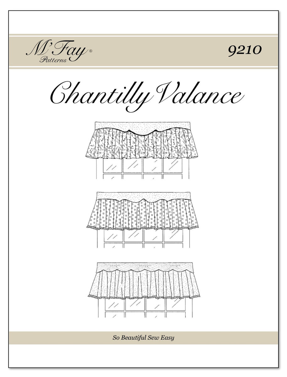 Chantilly Valance | M'Fay Patterns – Workroom Marketplace