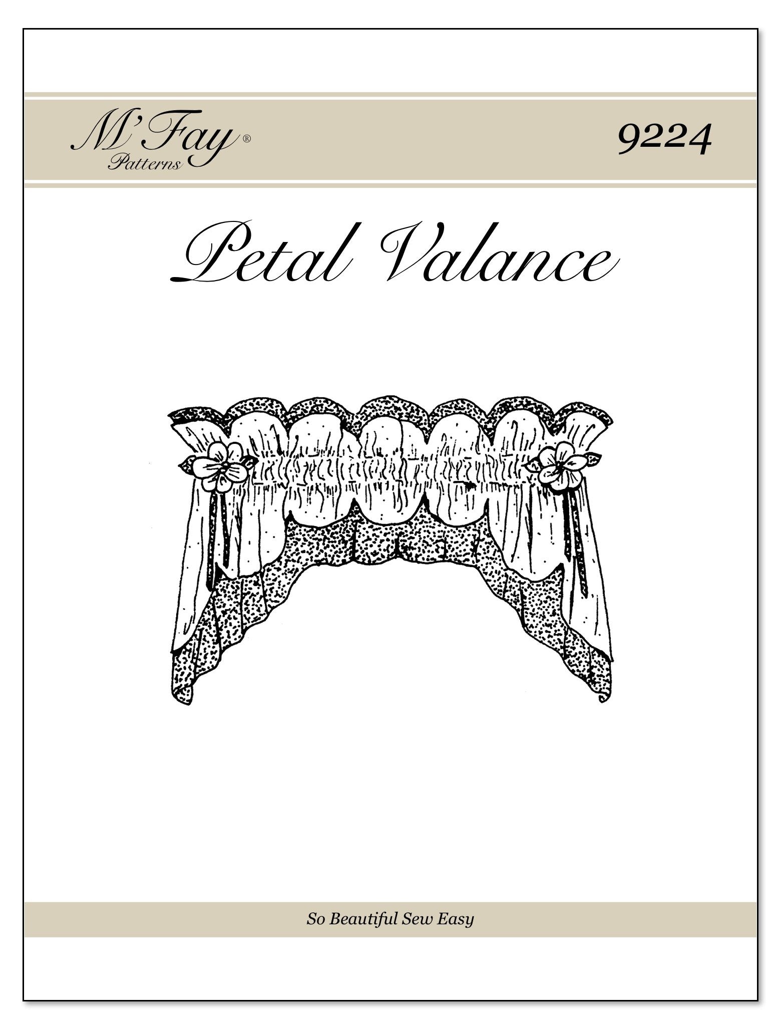 Petal Valance | M'Fay Patterns – Workroom Marketplace