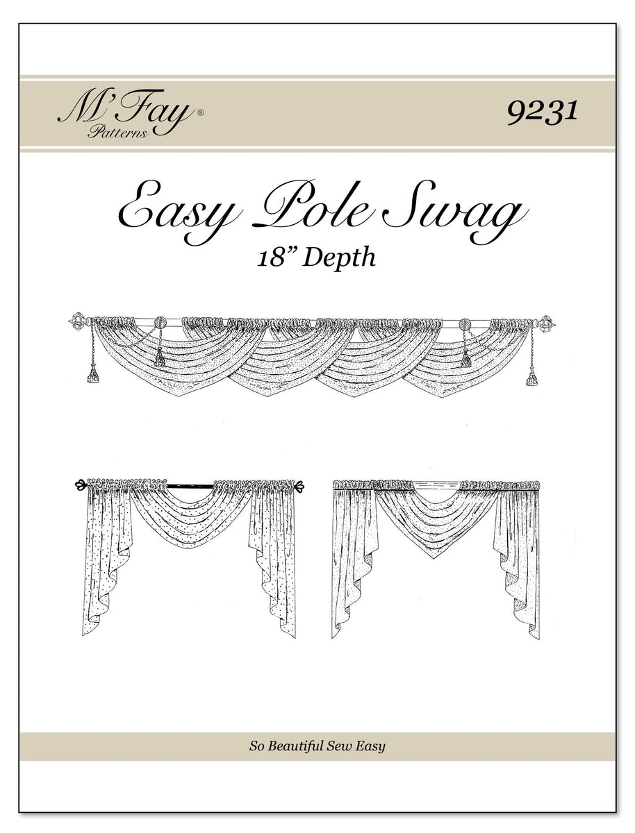 Easy Pole Swag 18" Depth | M'Fay Pattern – Workroom Marketplace