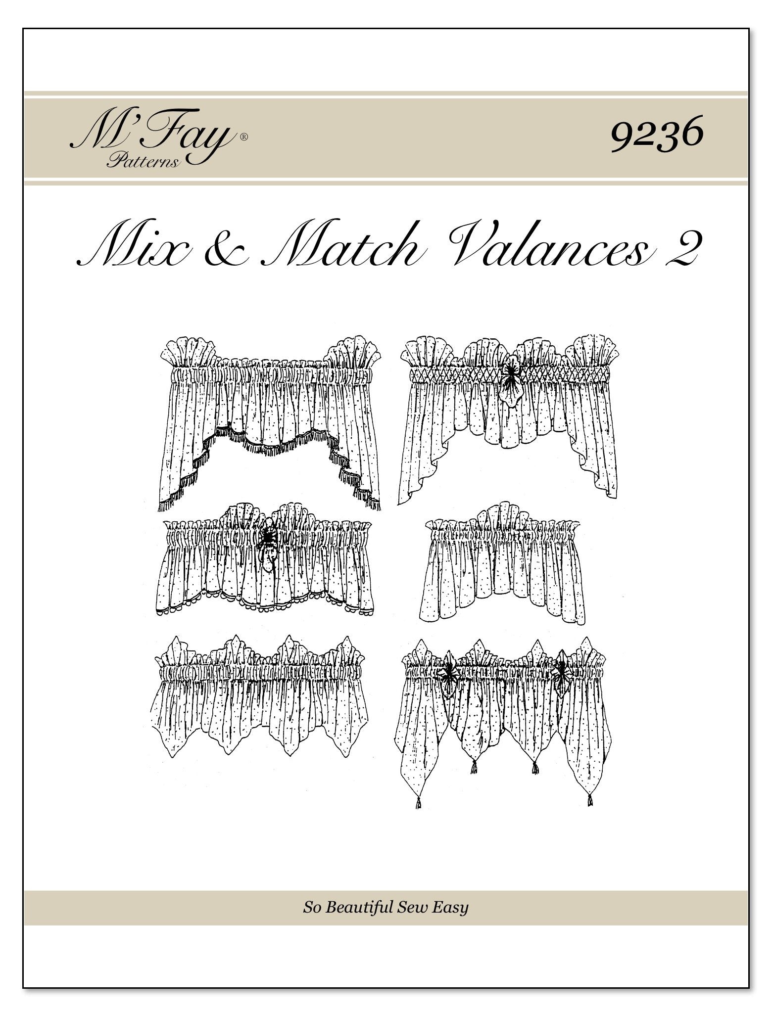 Mix and Match Valances II | M'Fay Patterns – Workroom Marketplace