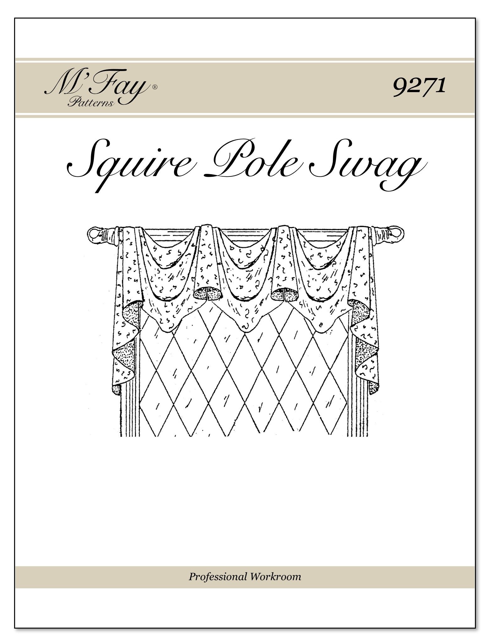 Squire Pole Swag | M'Fay Patterns – Workroom Marketplace