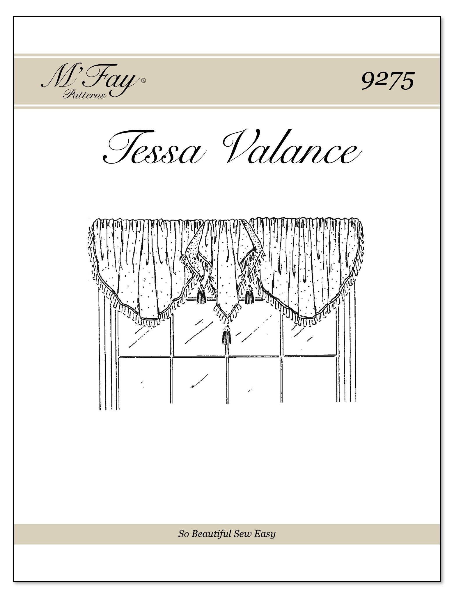 Tessa Valance | M'Fay Patterns – Workroom Marketplace