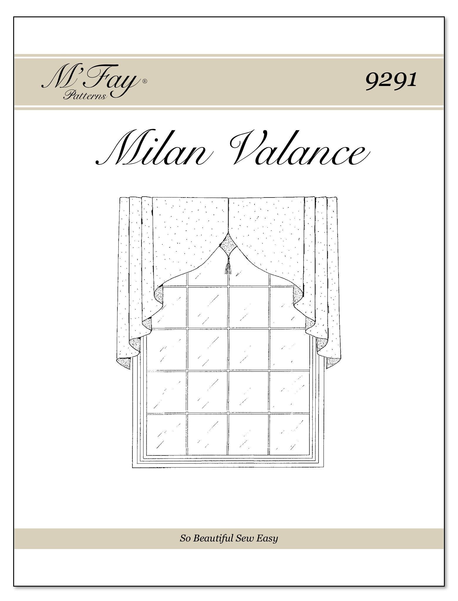 Milan Valance | M'Fay Patterns – Workroom Marketplace