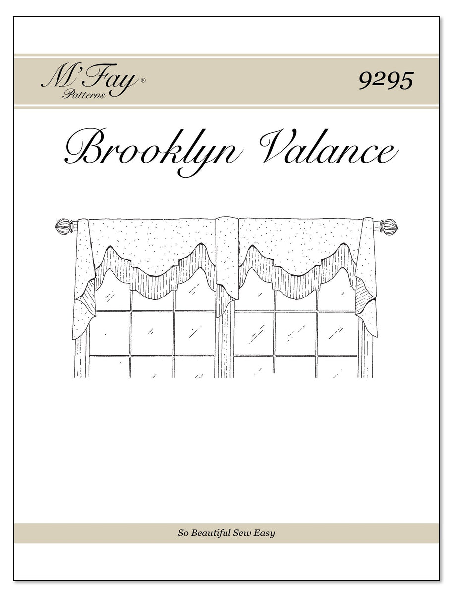 Brooklyn Valance | M'Fay Patterns – Workroom Marketplace