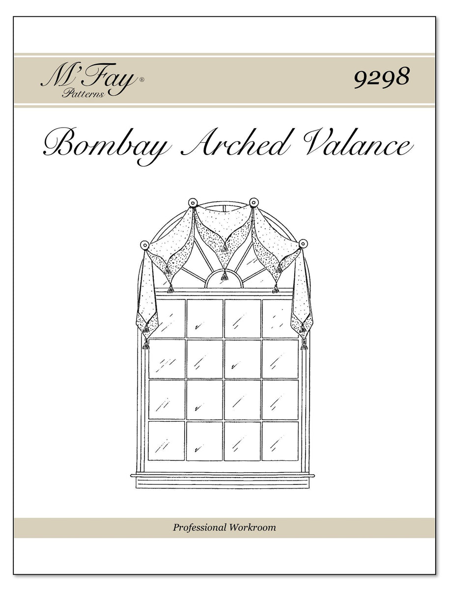 Bombay Arched Valance | M'Fay Patterns – Workroom Marketplace