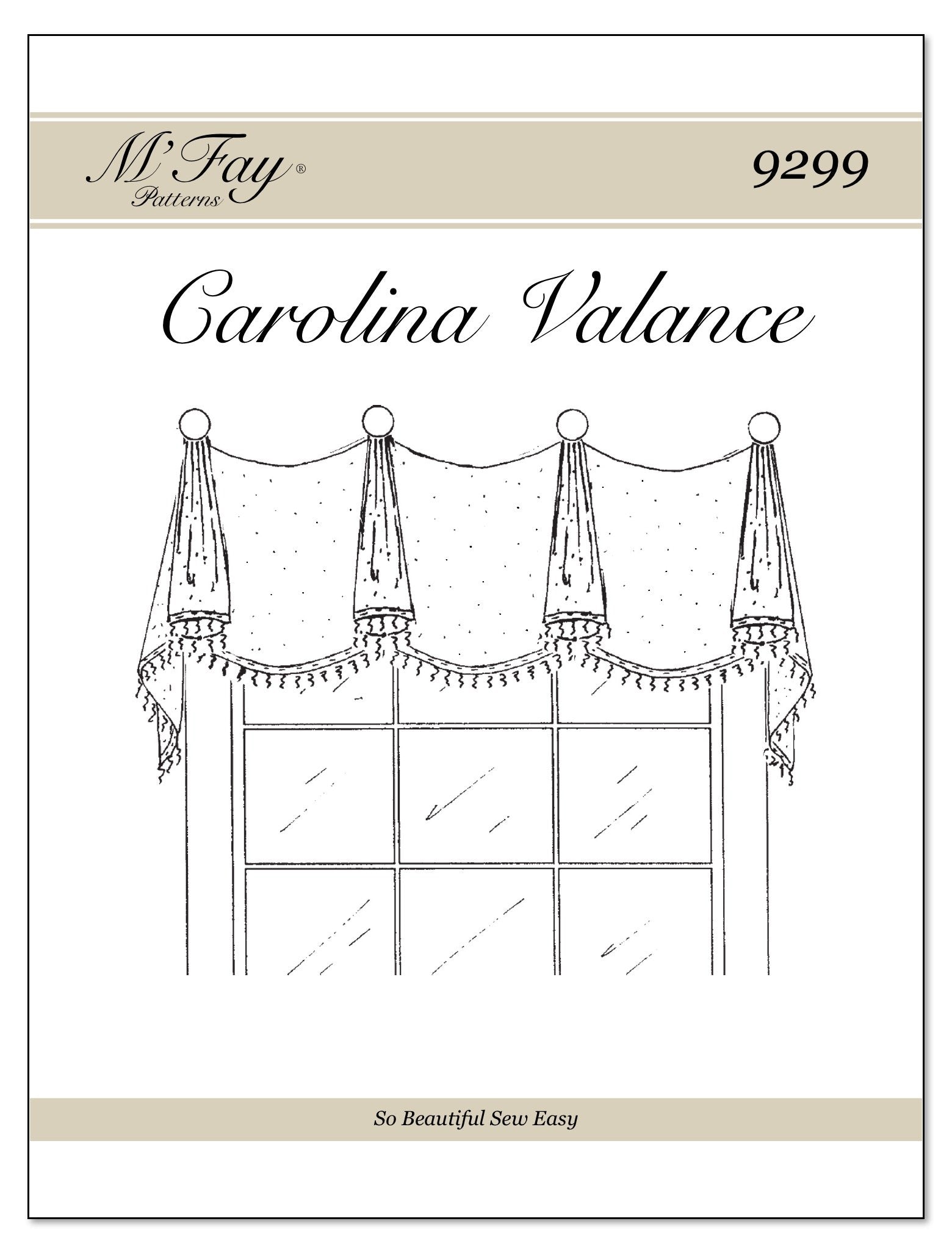 Carolina Valance | M'Fay Patterns – Workroom Marketplace