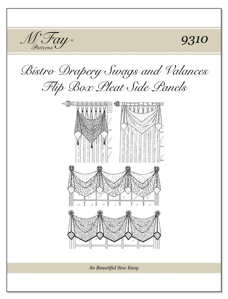 Bistro Swags & Valances | M'Fay Patterns – Workroom Marketplace