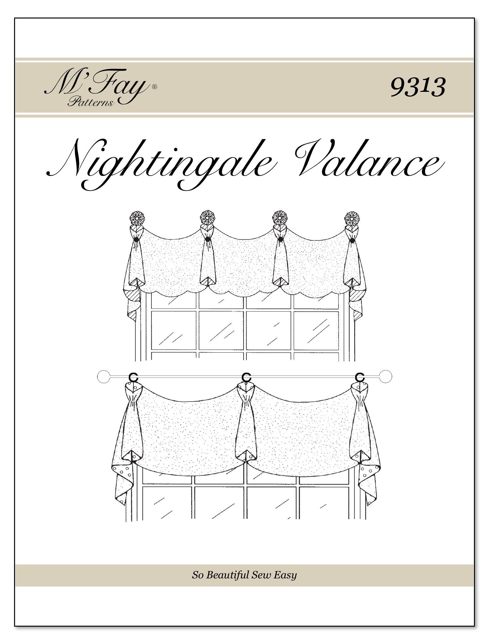 Nightingale Valance | M'Fay Patterns – Workroom Marketplace