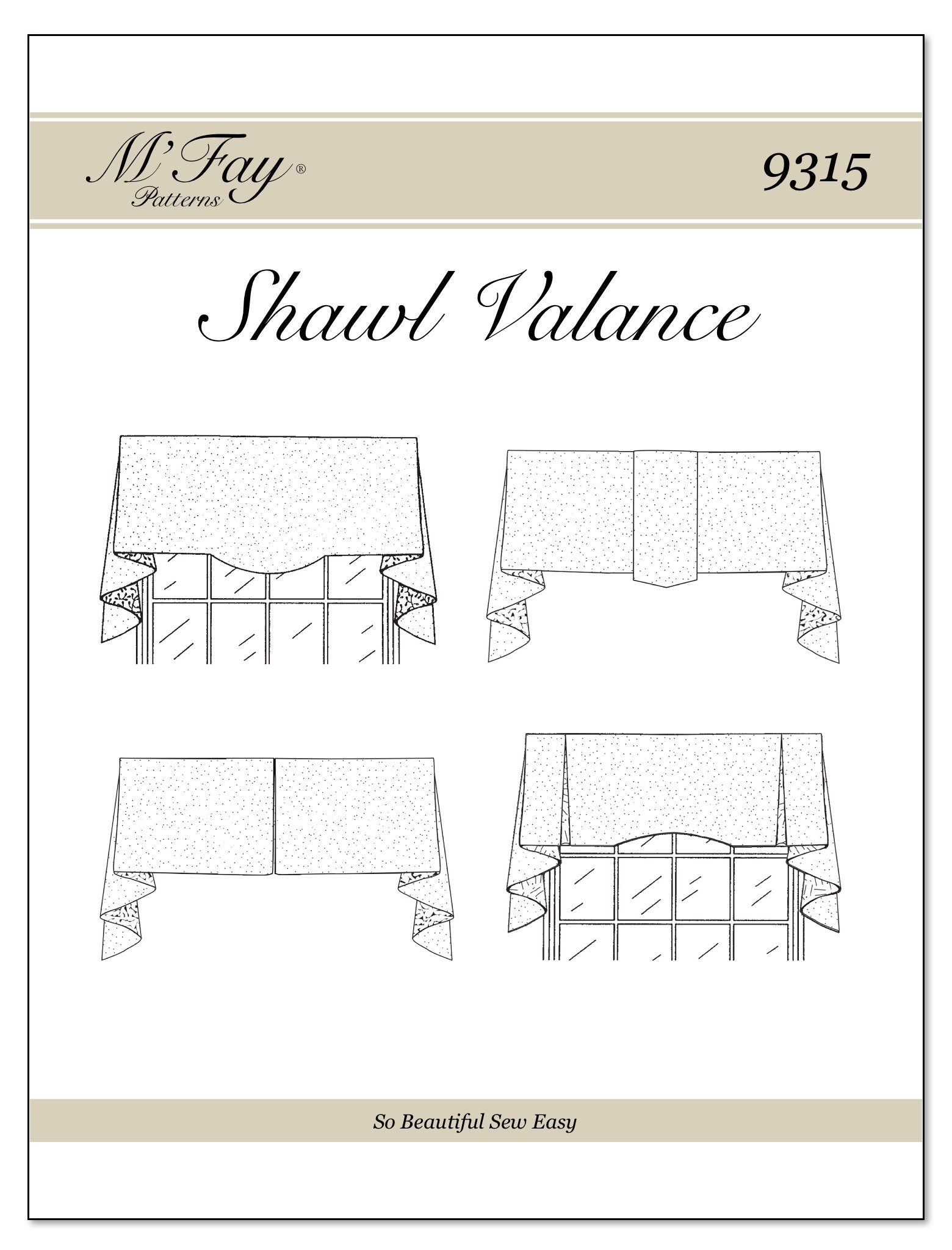 Shawl Valance | M'Fay Patterns – Workroom Marketplace