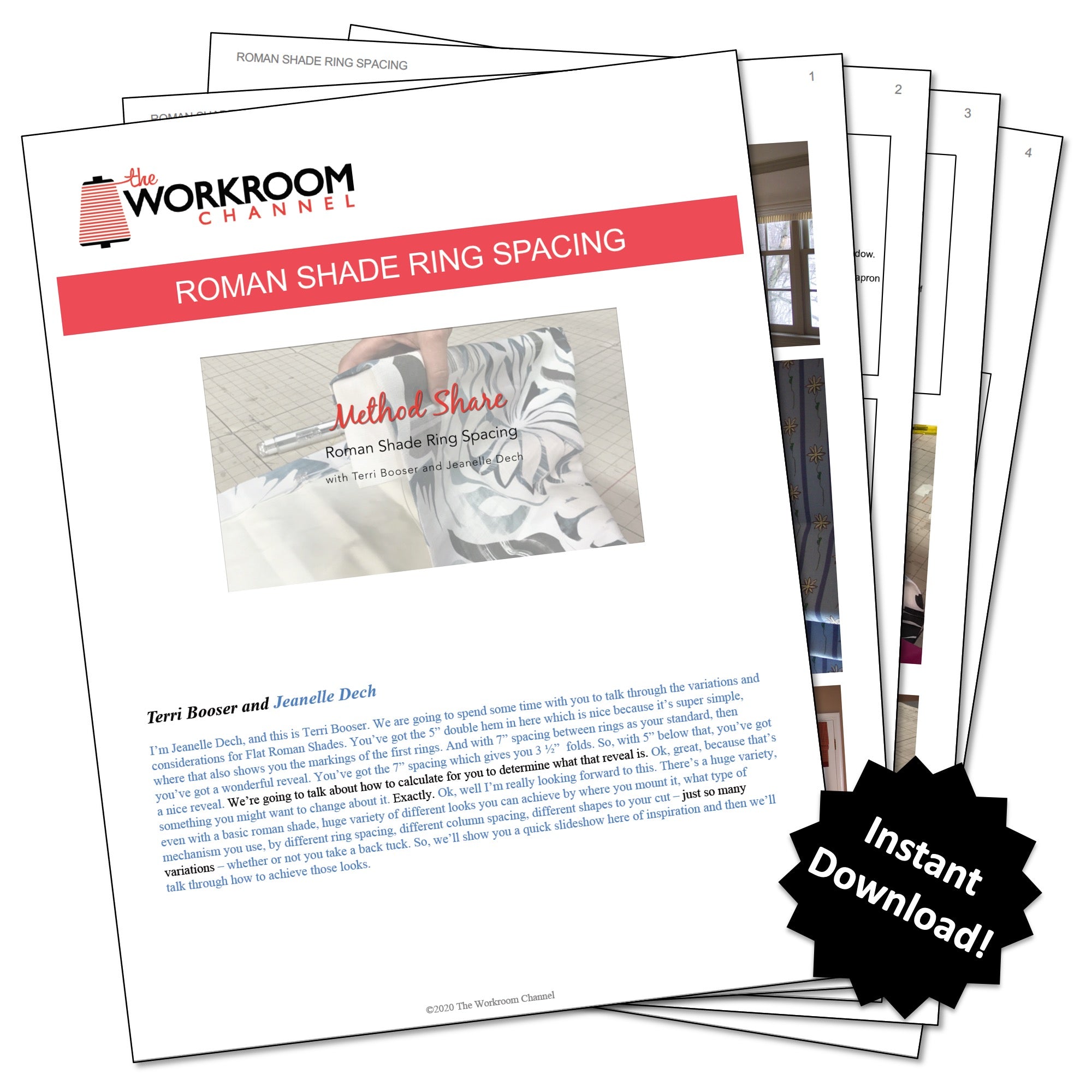 Roman Shade Ring Spacing – Workroom Marketplace